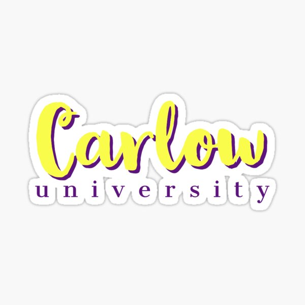 "Carlow University Sticker" Sticker for Sale by jojoeldancer | Redbubble