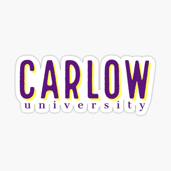 "Carlow University Label" Sticker by jojoeldancer | Redbubble