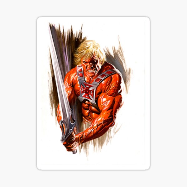 "HE MAN FAN ART " Sticker by INDICFASHION | Redbubble