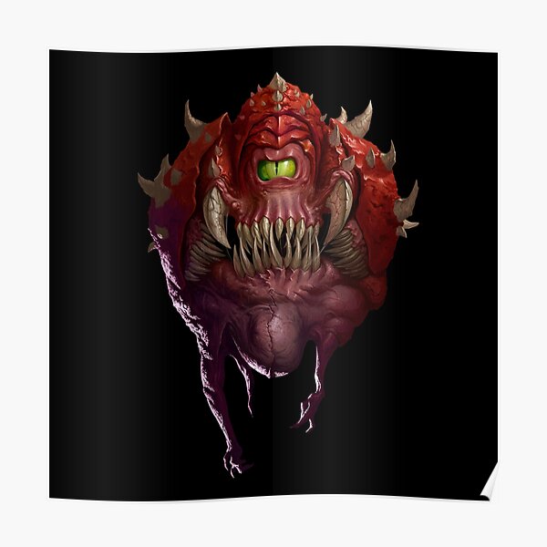 "Doom Eternal Cacodemon" Poster by nestoronfire | Redbubble
