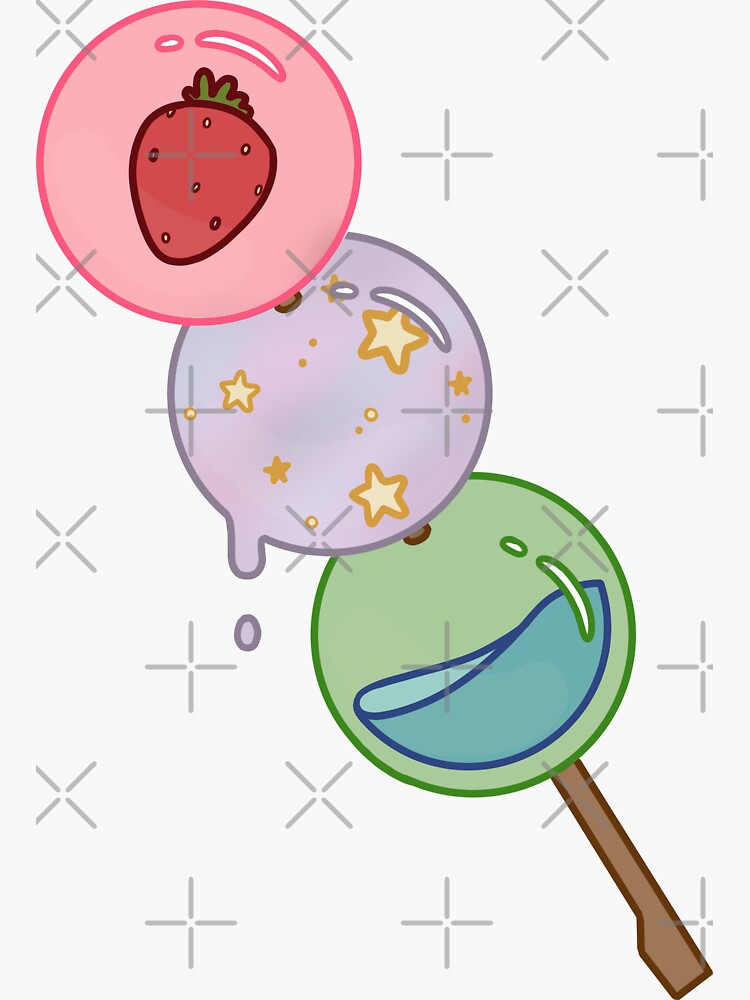 "Fun Aesthetic Hanami Dango" Sticker by julipjulip | Redbubble