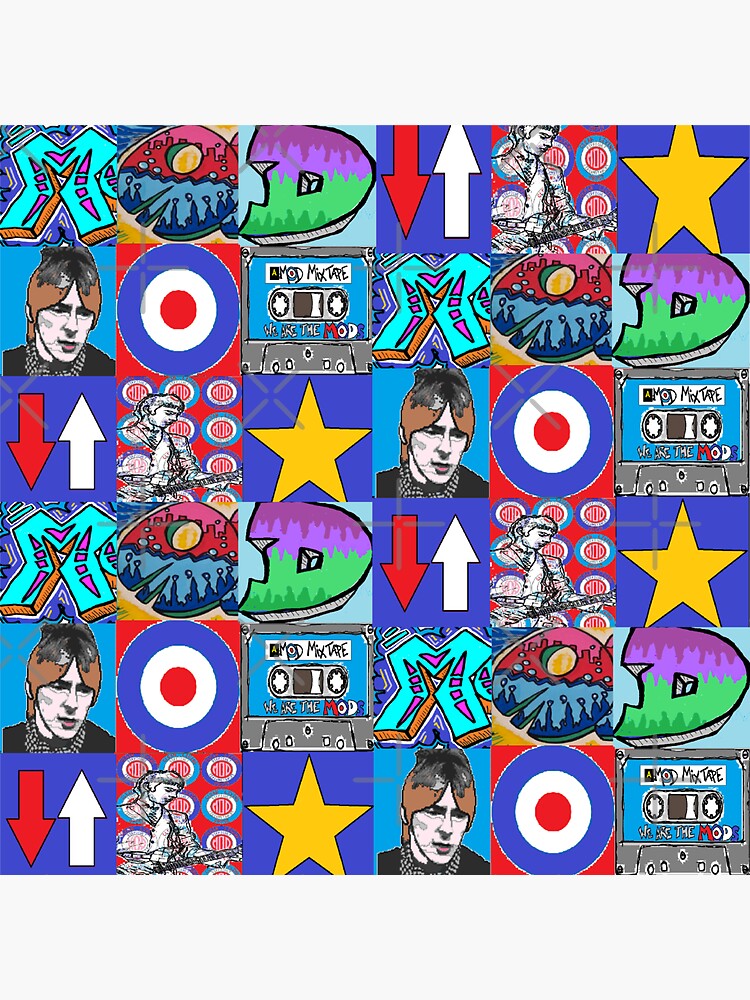 "mini mods pop art image by lowEndGraphics" Sticker for Sale by ...