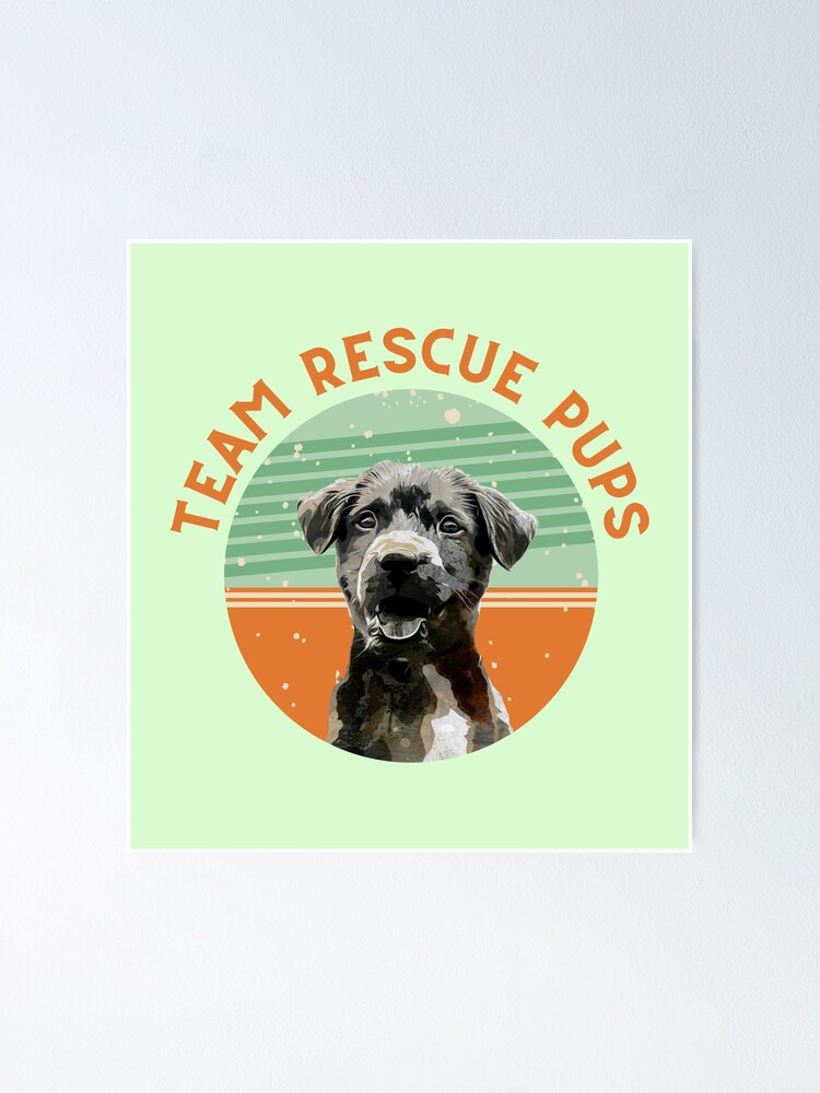 "Team Rescue Pups!" Poster for Sale by artiepants | Redbubble