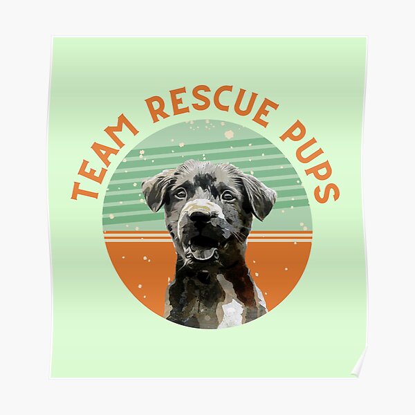 "Team Rescue Pups!" Poster for Sale by artiepants | Redbubble