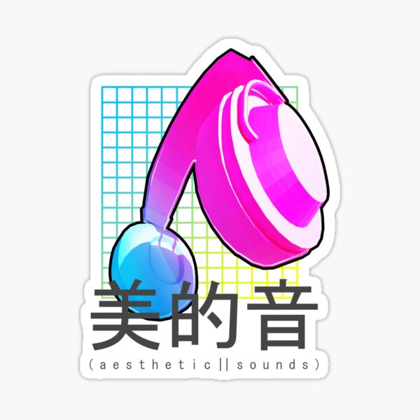"aesthetic sounds" Sticker by Dinosaursonacid | Redbubble