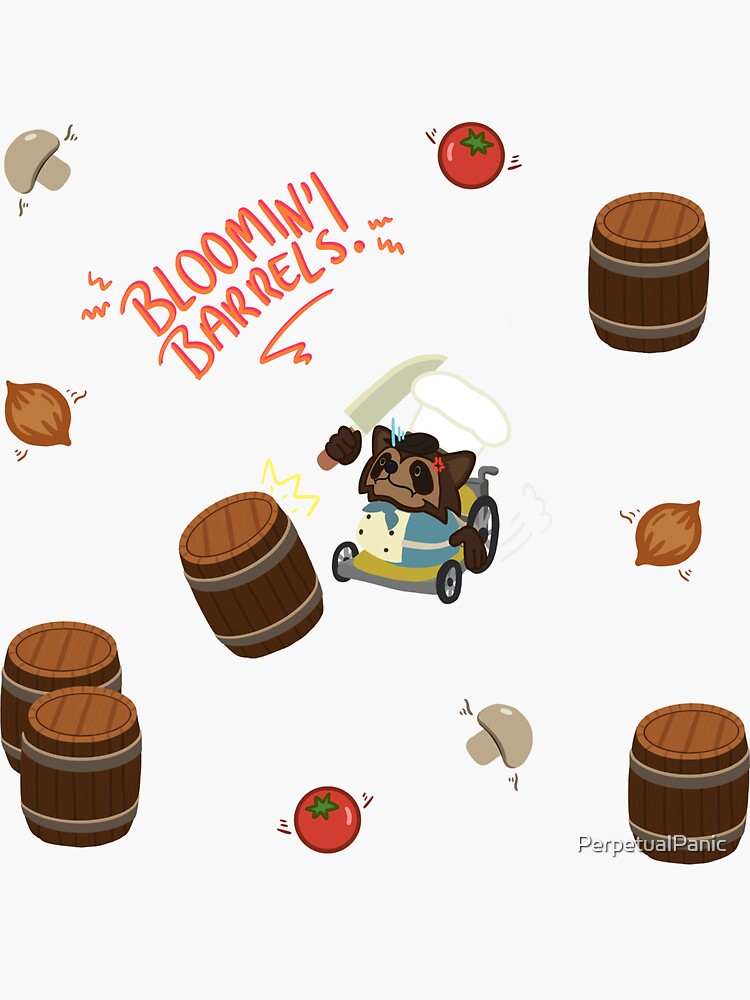 "Cooking Stress: Bloomin’ Barrels 2" Sticker for Sale by PerpetualPanic ...