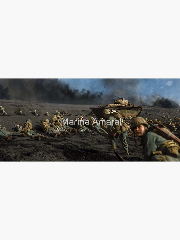 "2nd Battalion, 27th Marines landing on Iwo Jima, World War II ...