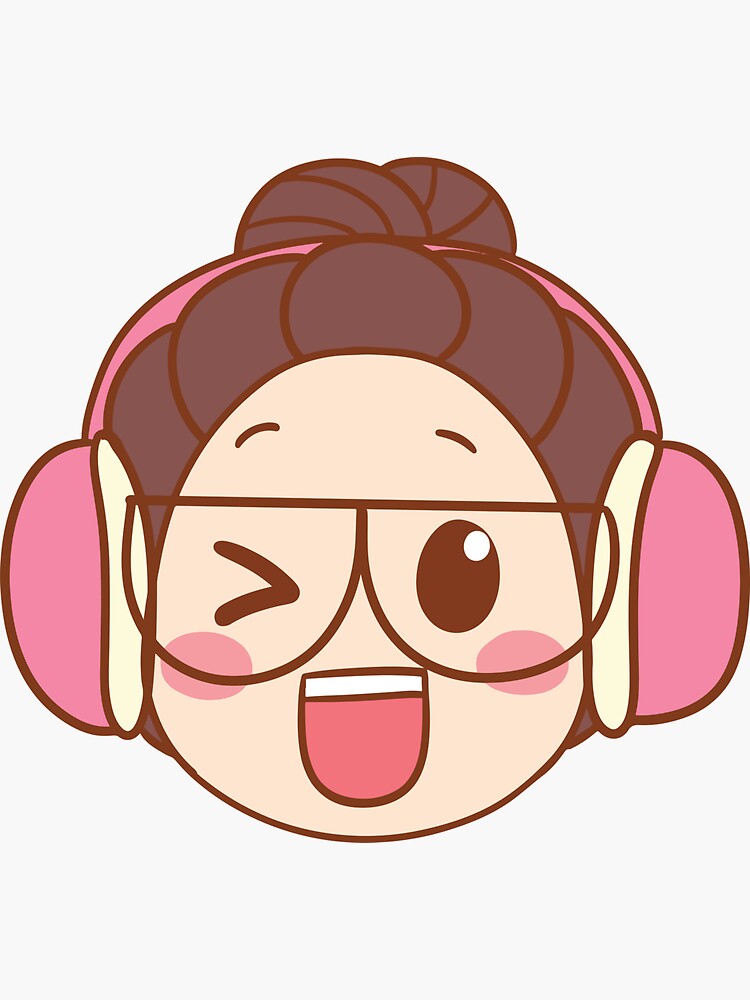 "TuaGom Head A" Sticker by TuaGomShop | Redbubble