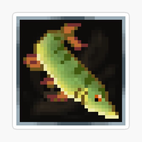 "Pixel Fresh Pike" Sticker for Sale by maloiko | Redbubble