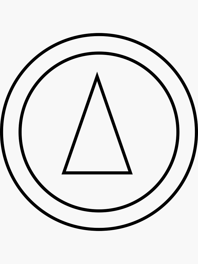 "Circle and triangle" Sticker for Sale by Sahil700 | Redbubble