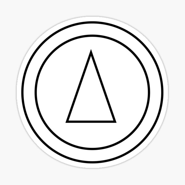 "Circle and triangle" Sticker for Sale by Sahil700 | Redbubble