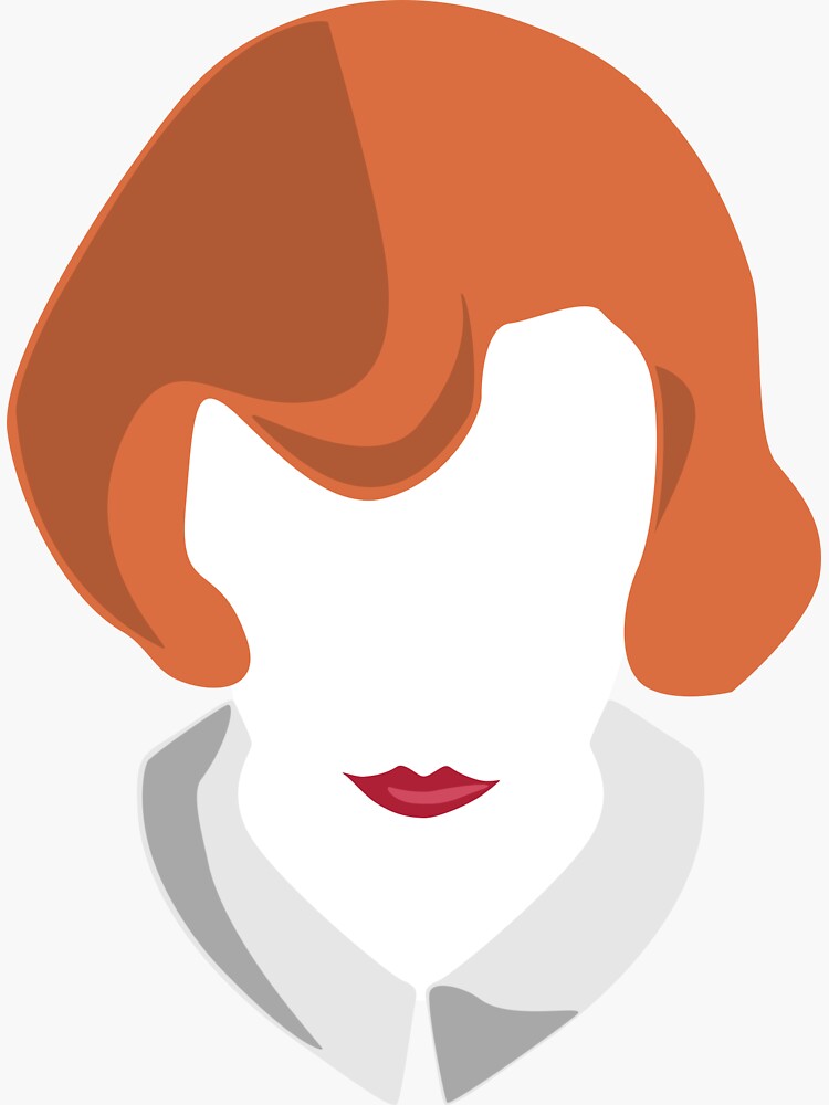 "The Queens Gambit Beth Harmon Silhouette" Sticker for Sale by Gazoni15 ...