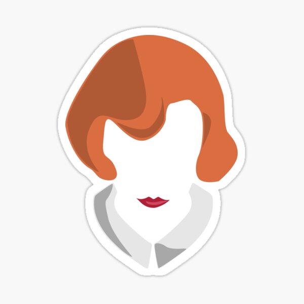 "The Queens Gambit Beth Harmon Silhouette" Sticker for Sale by Gazoni15 ...