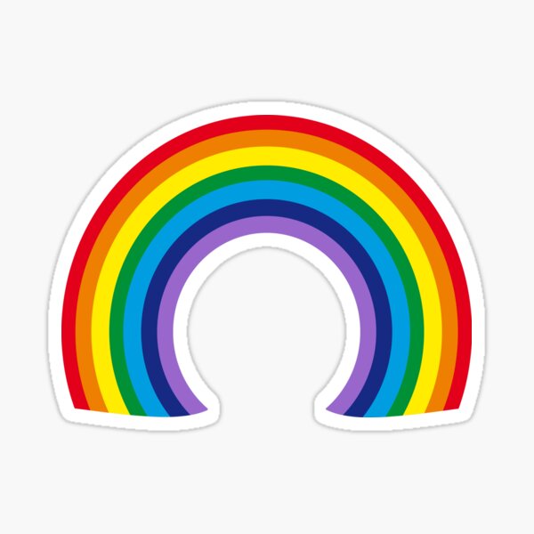 "LGBT Rainbow" Sticker by Msmelaniedesign | Redbubble
