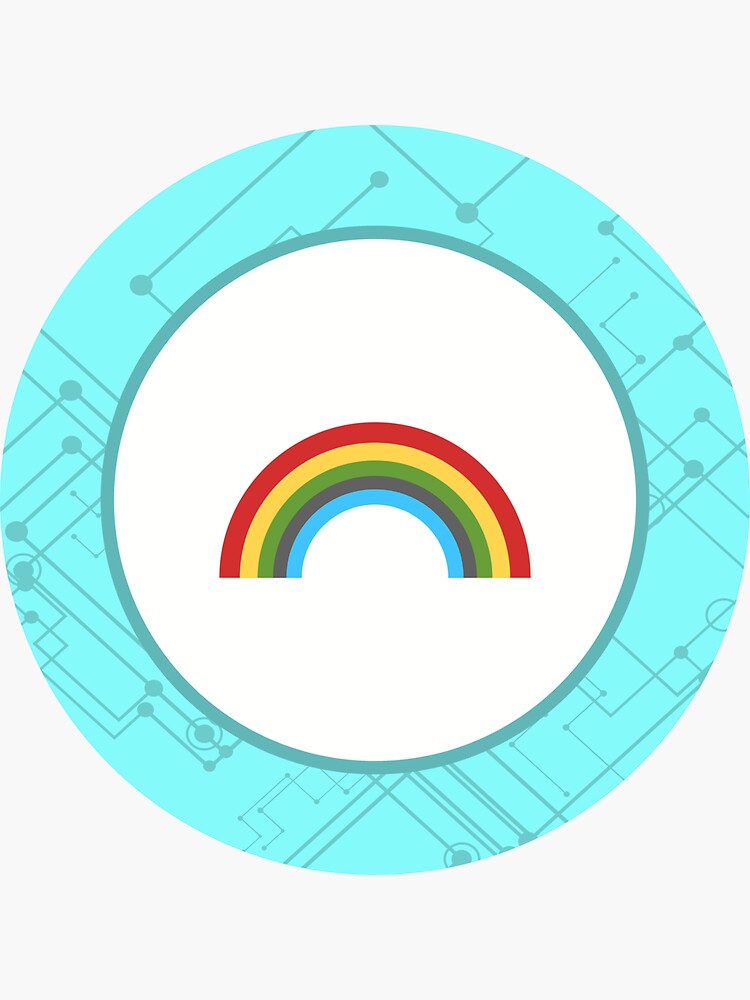 "LGBT Rainbow into the Matrix" Sticker for Sale by Msmelaniedesign ...