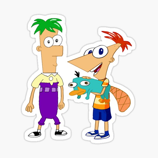 "Phineas and Ferb Sticker" Sticker by Salmas-Stickers | Redbubble