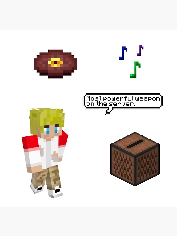 "Tommyinnit DreamSMP Music Discs Pigstep" Art Print by aspolaris17 ...