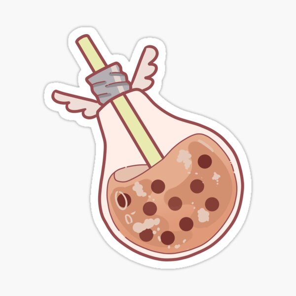 "Angel Boba Bulb" Sticker for Sale by COUGHFEE | Redbubble