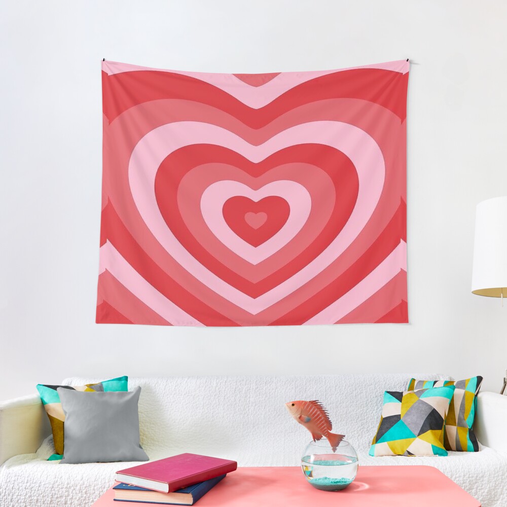 "hearts" Tapestry for Sale by sqftv | Redbubble