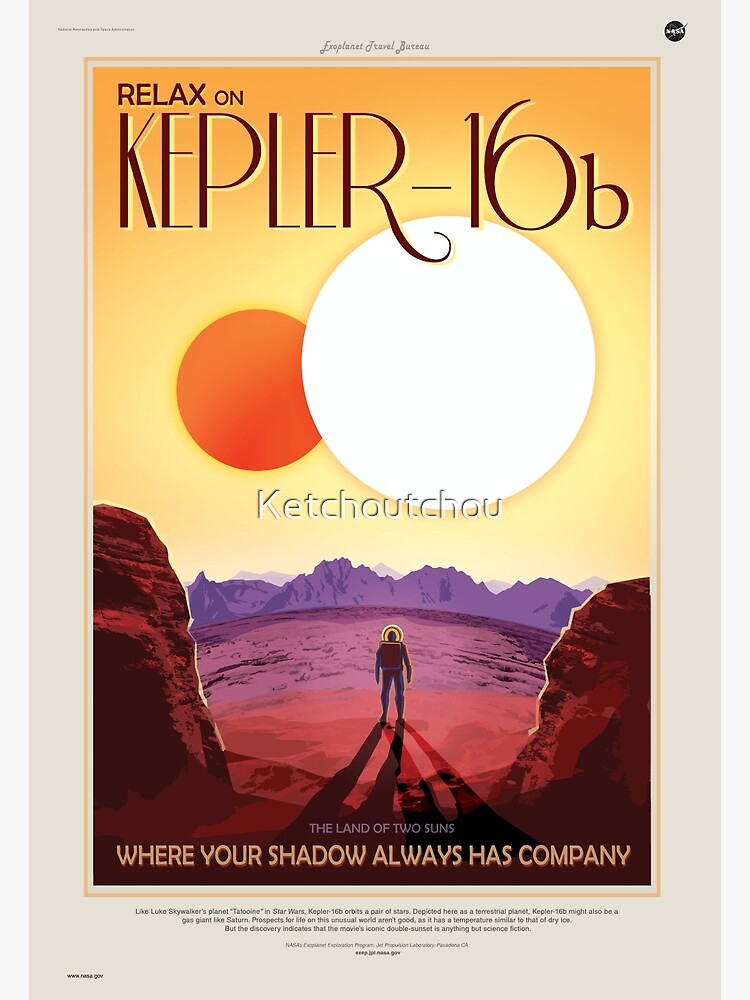"NASA Space Tourism - Kepler-16b" Poster for Sale by Ketchoutchou ...