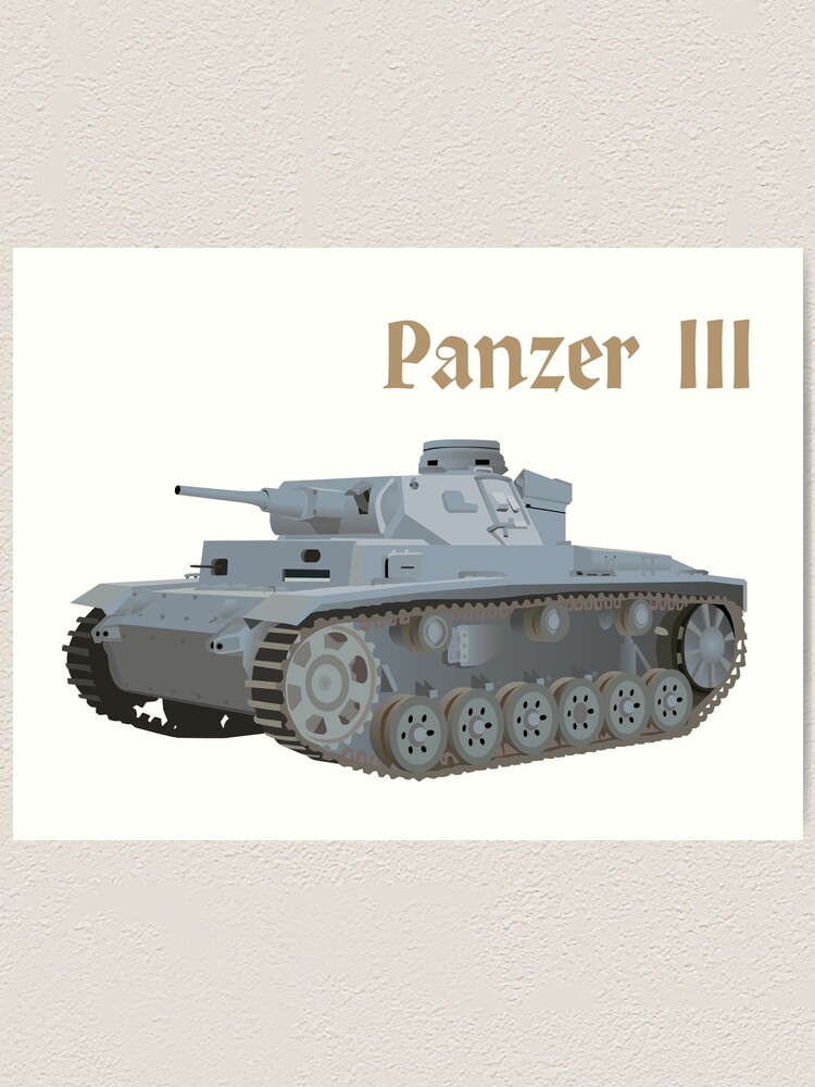 "Panzer III German WW2 Battle Tank " Art Print for Sale by NorseTech ...