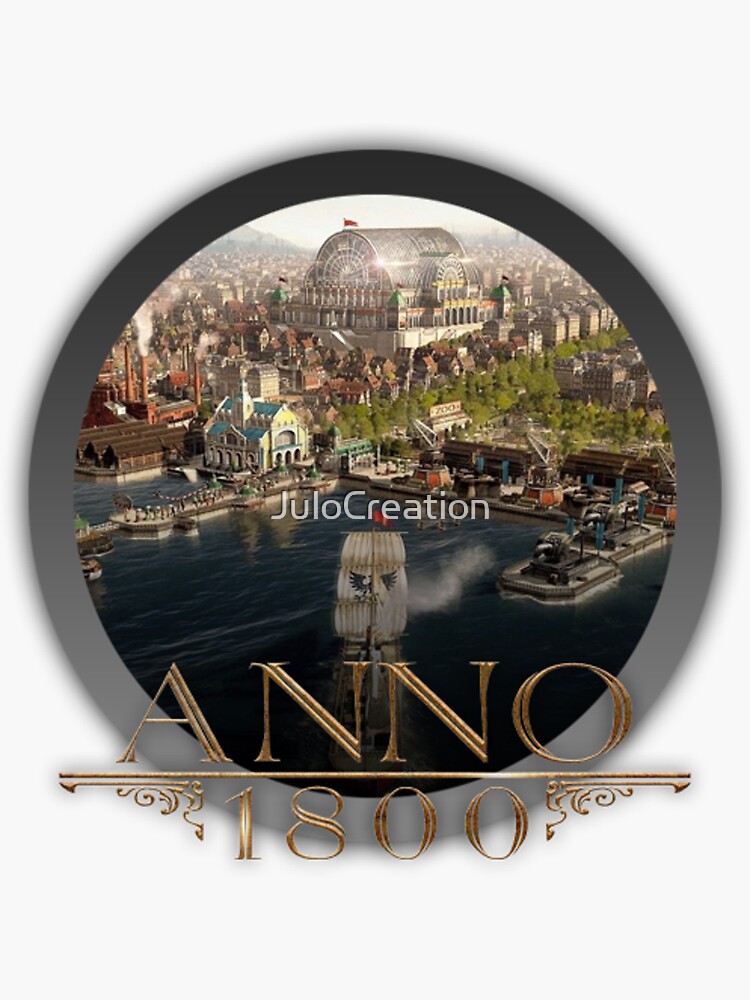 "Anno 1800 logo gaming" Sticker for Sale by JuloCreation | Redbubble