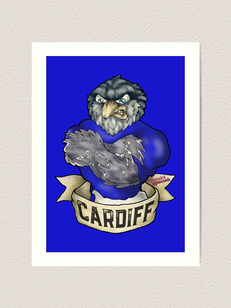 "Cardiff City Bluebird Mascot" Art Print for Sale by RonniesMascots ...