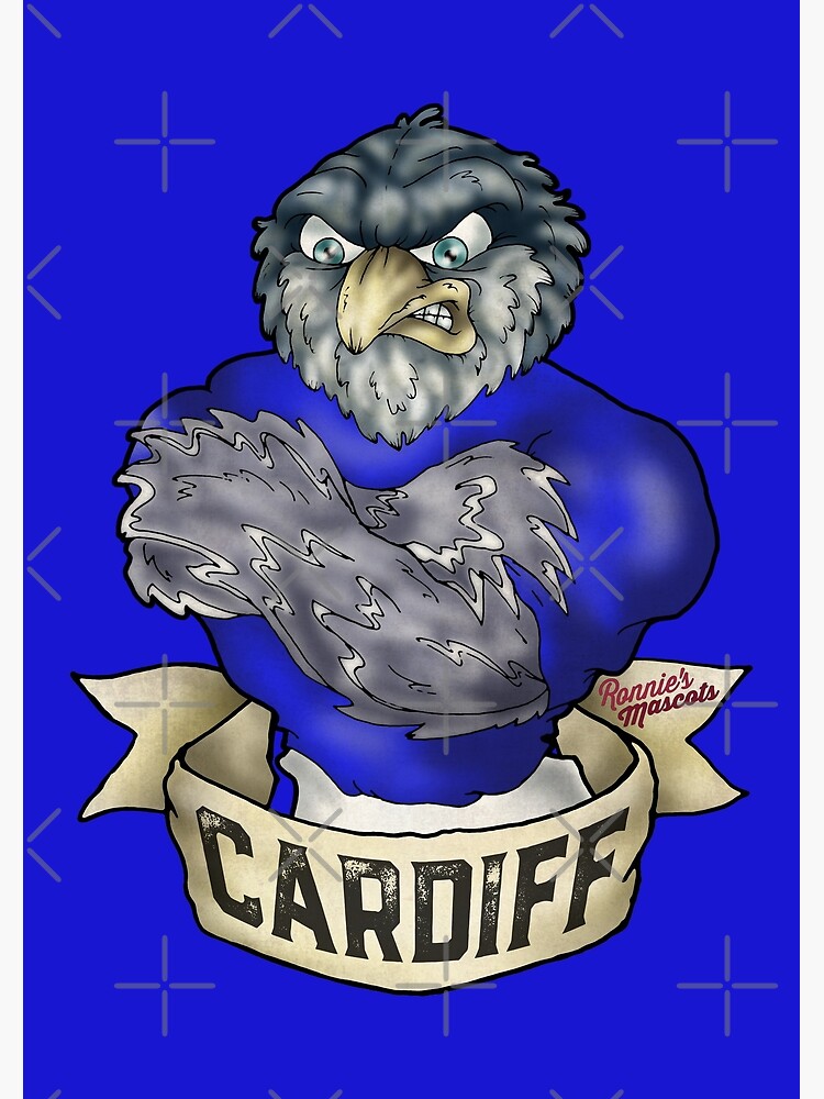 "Cardiff City Bluebird Mascot" Art Print for Sale by RonniesMascots ...
