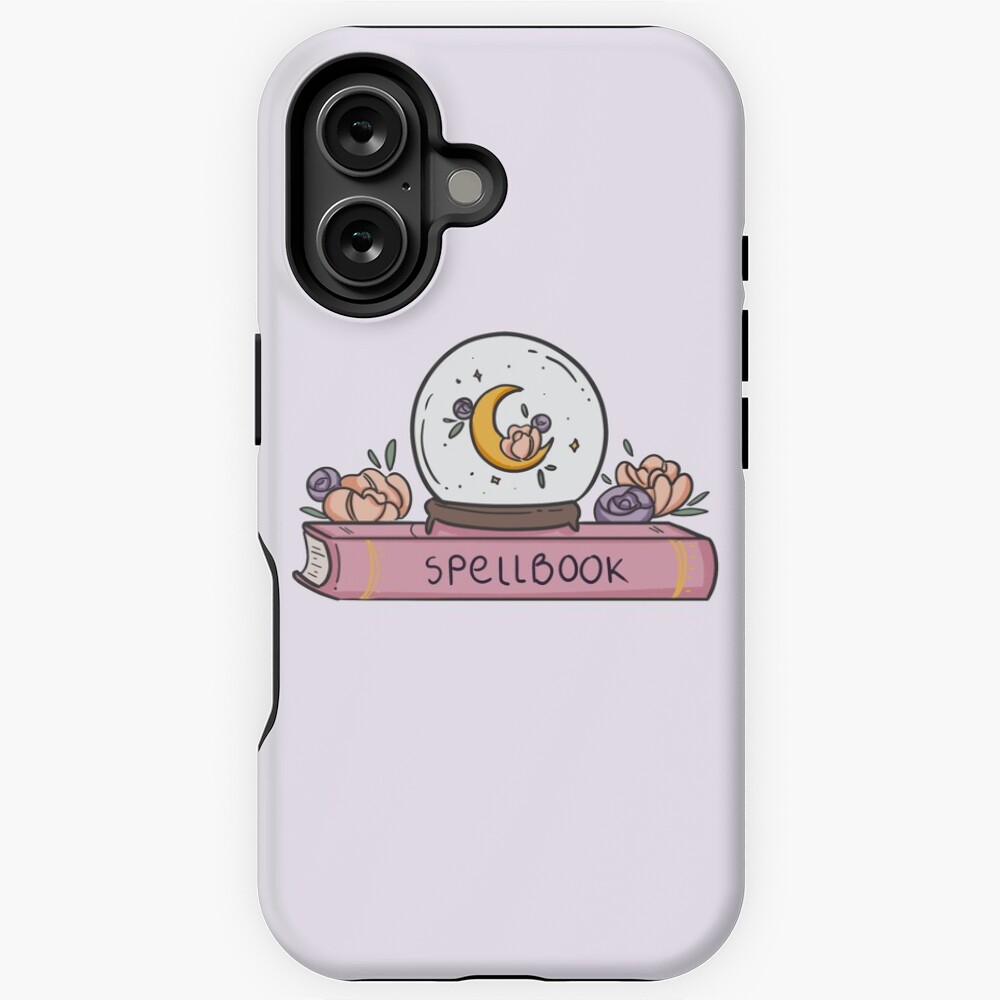 "Spellbook | Moon, Flowers | Witchy Sticker | Cute Stickers" Sticker ...