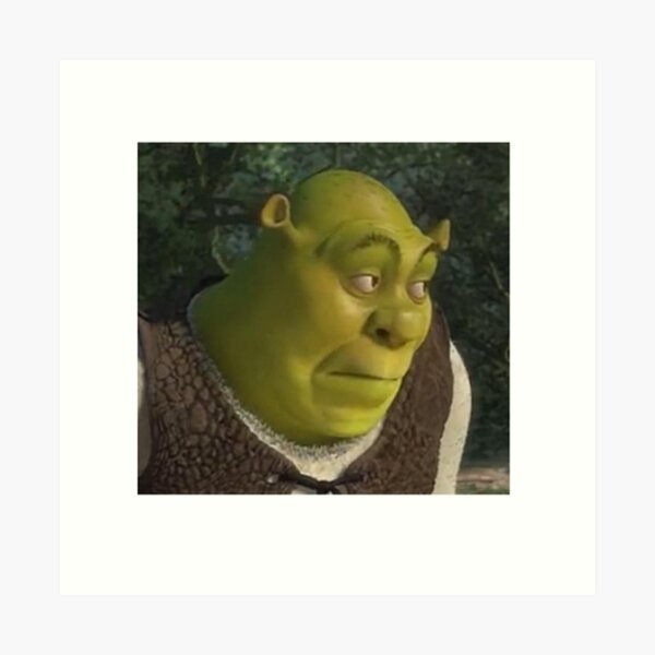 "Shrek Meme Drip " Art Print for Sale by kaylebpeterson | Redbubble