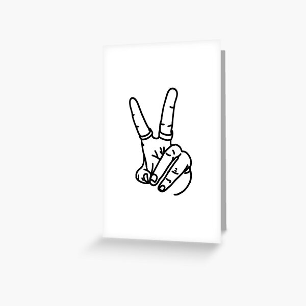 "Harry Styles Peace Sign" Greeting Card for Sale by jmac2000 | Redbubble
