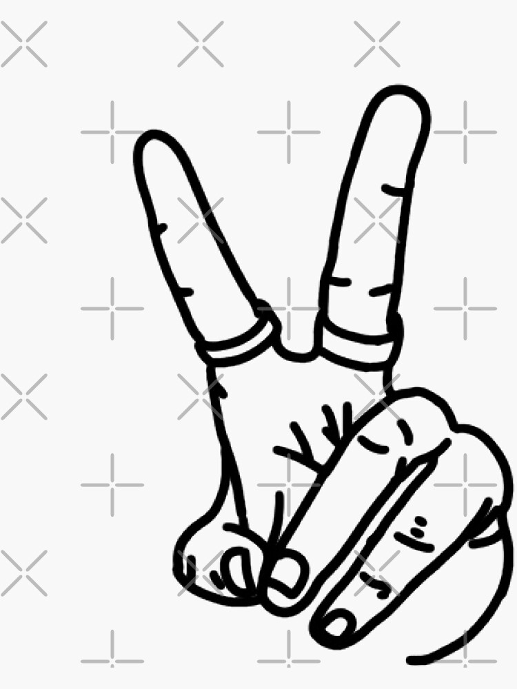"Harry Styles Peace Sign" Sticker by jmac2000 | Redbubble