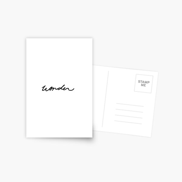 "Shawn Mendes Wonder Cursive Simple" Postcard by jmac2000 | Redbubble