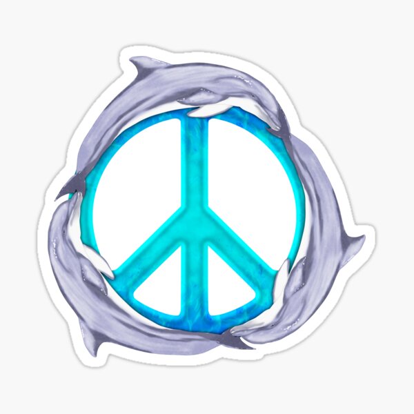 Animal Peace Symbol Stickers | Redbubble