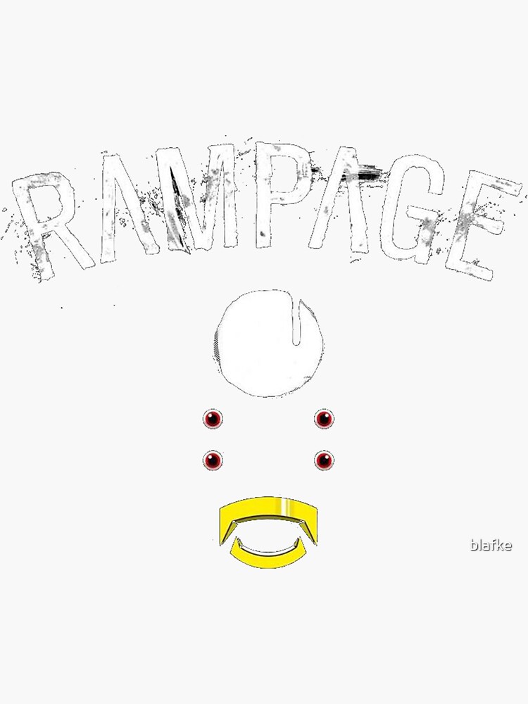 "Rampage" Sticker by blafke | Redbubble
