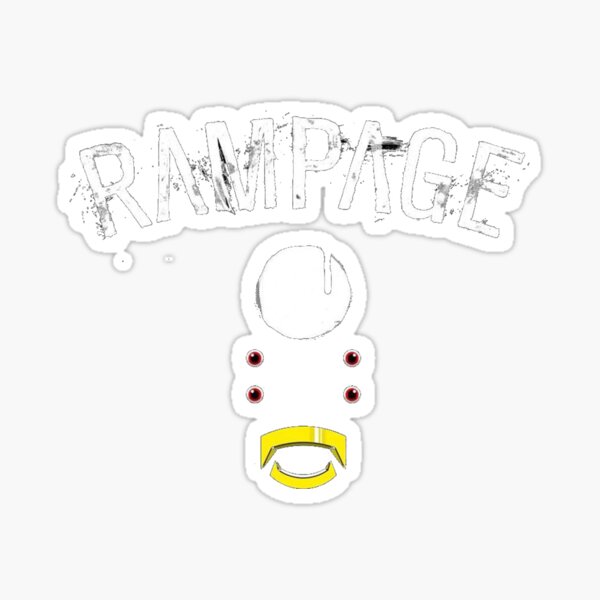 "Rampage" Sticker by blafke | Redbubble