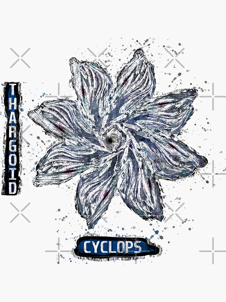 "Elite Dangerous Thargoid Cyclops - Sketch Black" Sticker by ...