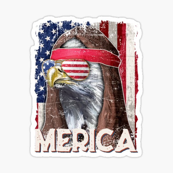 "Merica Eagle Mullet American Flag Vintage Patriotic 4th of July gift ...