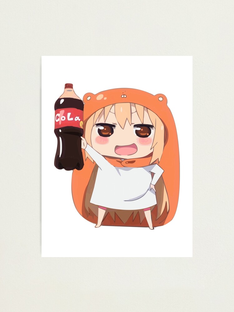 Lámina fotográfica «Umaru chan mostrando su botella de cola» de ...