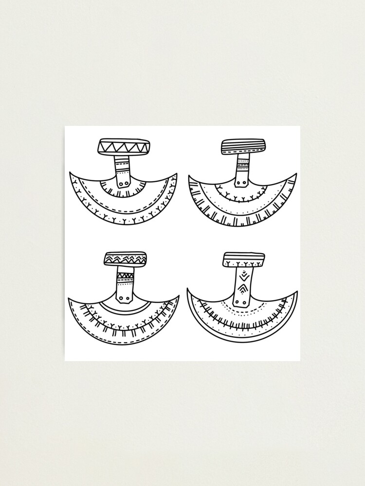 "Ulu tattoo art" Photographic Print for Sale by Juniper-And-Ink | Redbubble