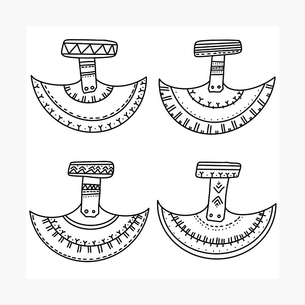 "Ulu tattoo art" Photographic Print for Sale by Juniper-And-Ink | Redbubble