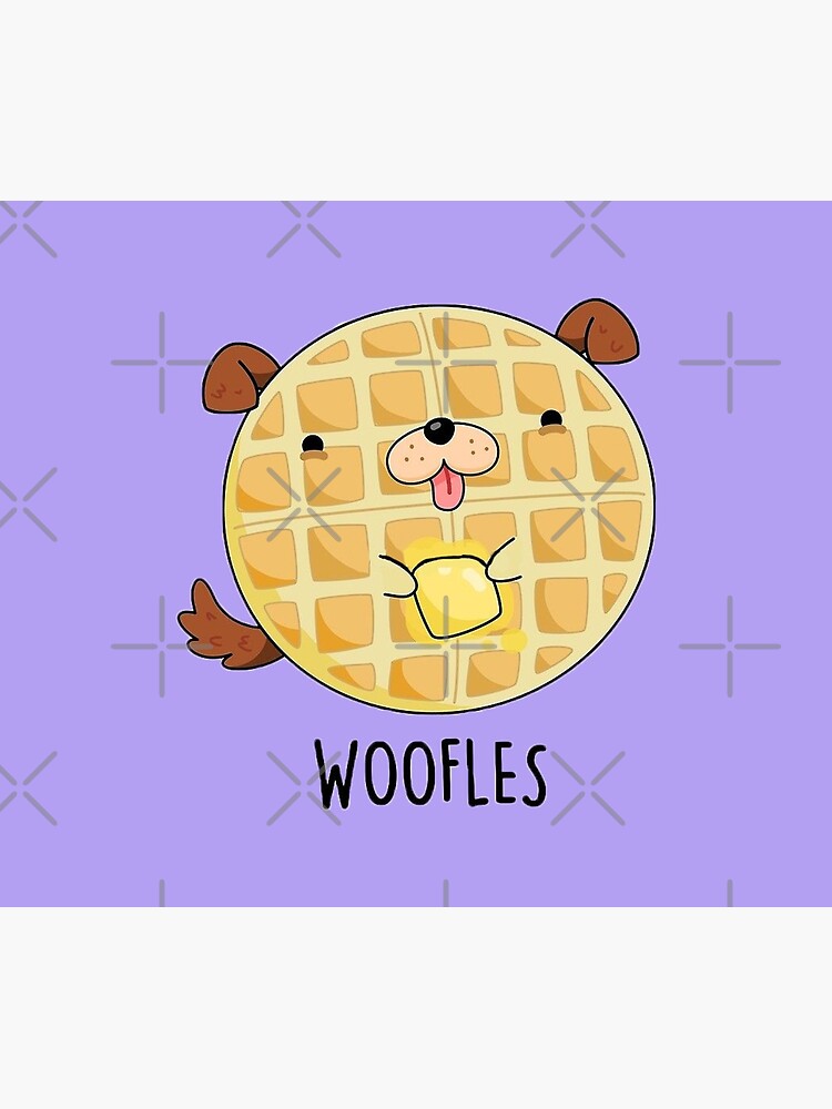Póster «Woofles Waffles Juego de palabras de dibujos animados» de ...
