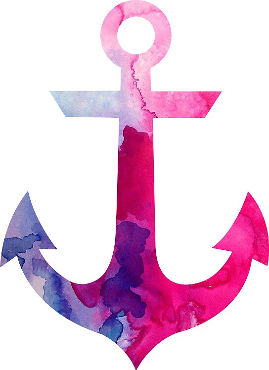 "Anchor - Watercolor" Stickers by deegeedesigns | Redbubble