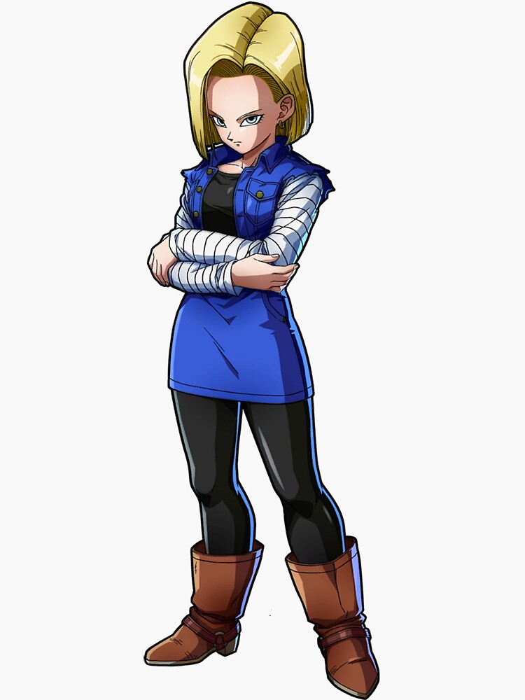 "Android 18" Sticker for Sale by KingKorn | Redbubble