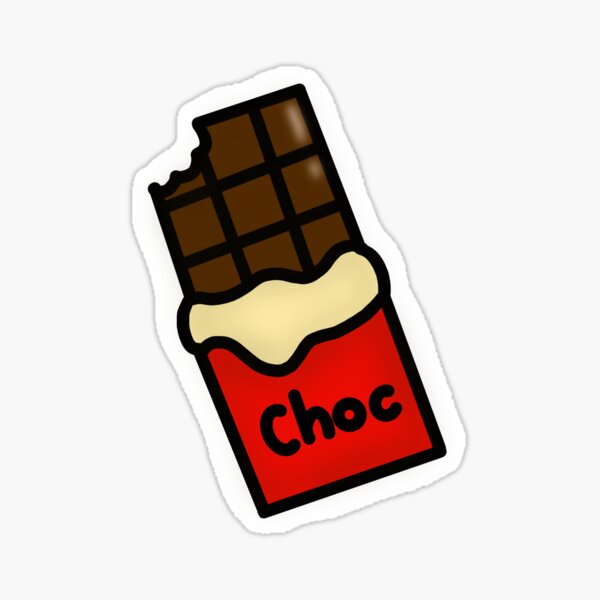 "Chocolate bar" Sticker by 1009Designs | Redbubble