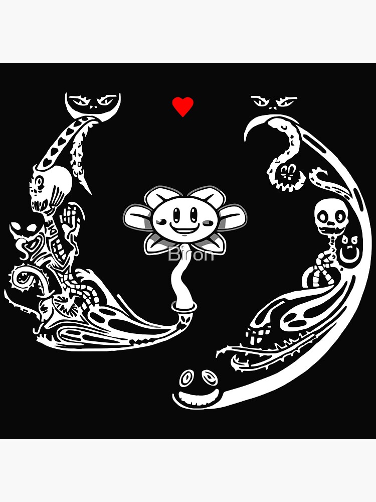 "Flowey" Sticker by Biron | Redbubble