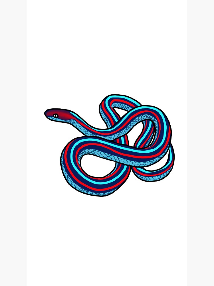 "Red & Blue Snake, Aesthetic, pretty epic" Sticker for Sale by ...