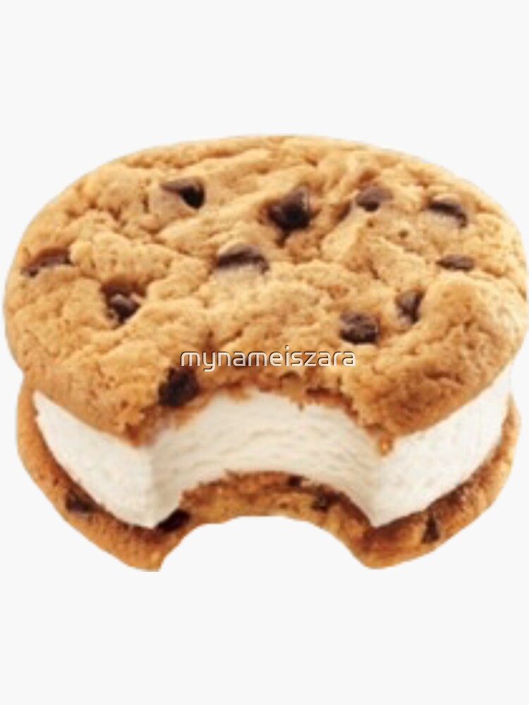 "ice cream cookie sandwich " Sticker for Sale by mynameiszara | Redbubble