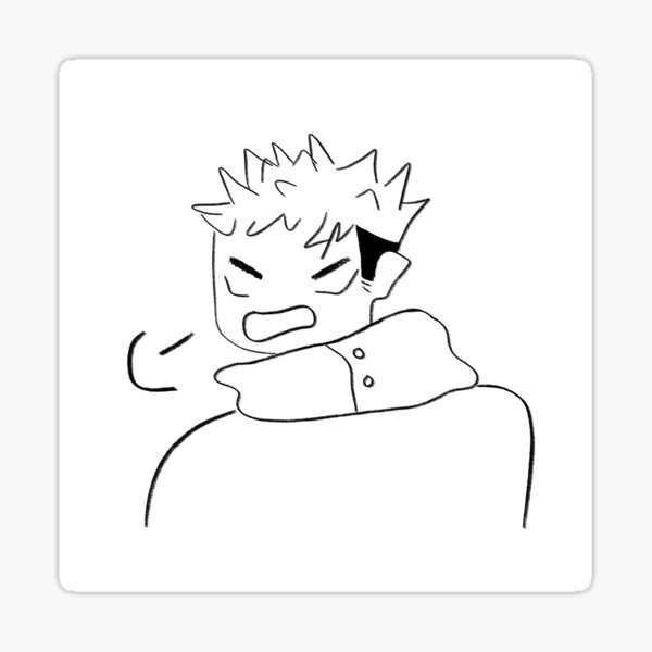 "Chibi Yuuji Sighing" Sticker for Sale by ayida | Redbubble