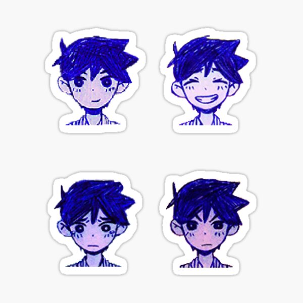 "Hero Sprites (Omori)" Sticker for Sale by hidexmian | Redbubble